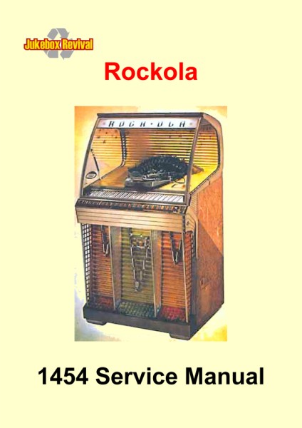 1956 Service manual model 1454 - Jukebox Revival