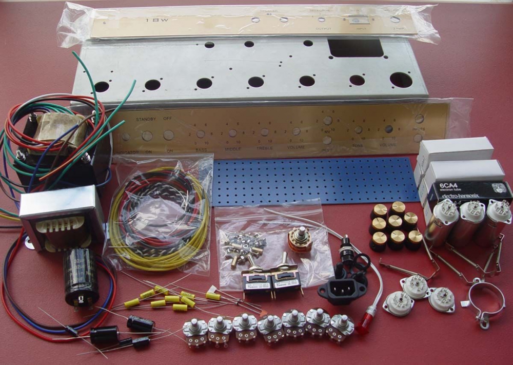 Marshall Style 18 Watt, TMB Amp Kit with Master Volume - Jukebox Revival