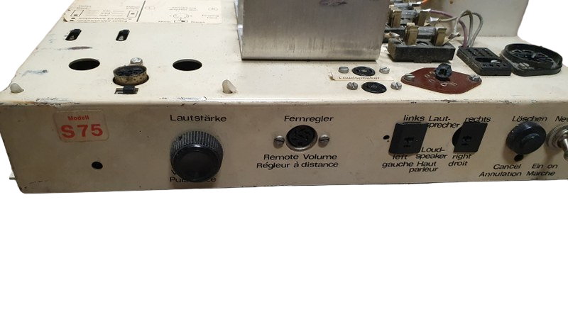 German Wurlitzer amplifier 1975 model S75 - Jukebox Revival