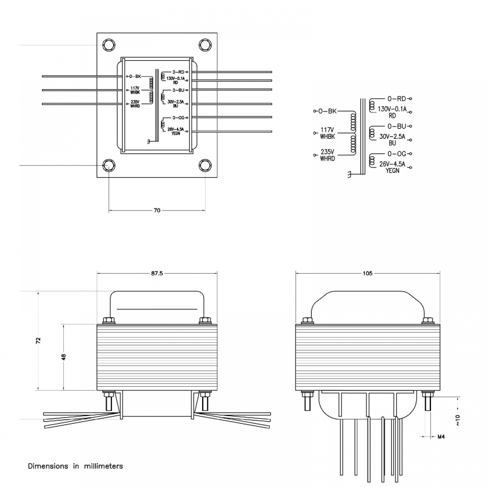 Piemme Elektra transformer for Seeburg SCC - Jukebox Revival