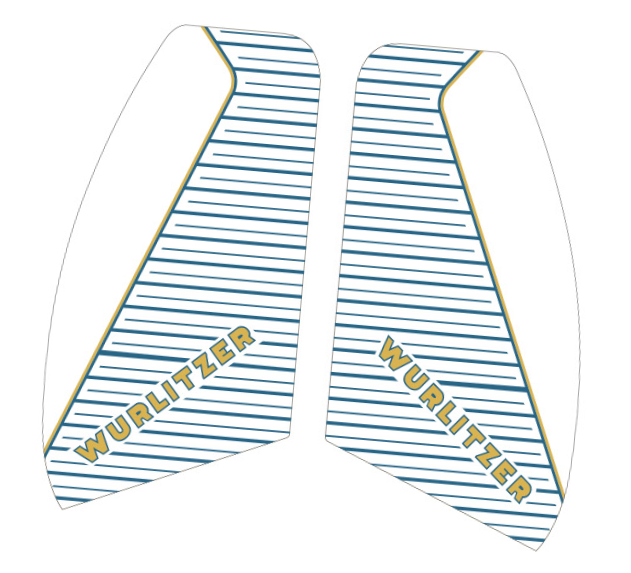 Wurlizter 2300, 2304 and 2310 stickers for the side windows - Jukebox ...