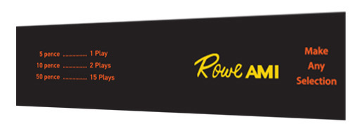 Rowe AMI Wallette WRC200 Wallbox Pricing display card - Jukebox Revival