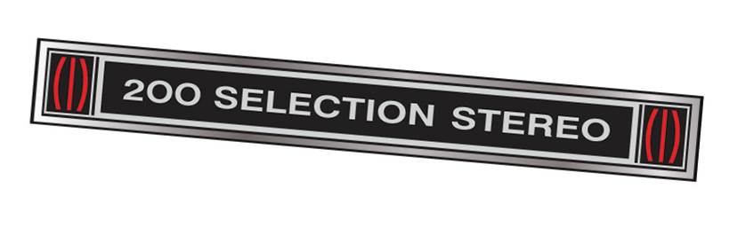 Rowe AMI R91 200 selections decal - Jukebox Revival