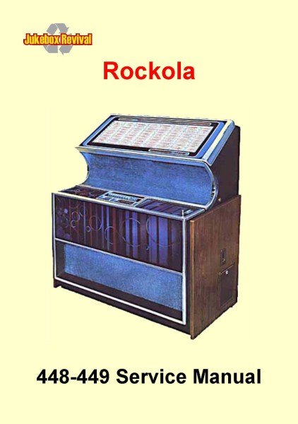 1972 Service manual model 448 & 449 - Jukebox Revival