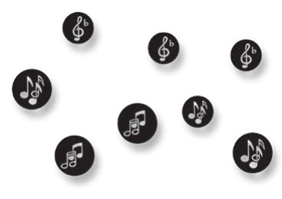 Music Notes Symbols Decals