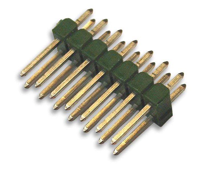 AMP Pin Header, Board-to-Board, 2.54 mm, 2 Rows, 32 Contacts, part# 1 ...