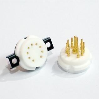 CMC 9 pins teflon Noval tube socket - Jukebox Revival