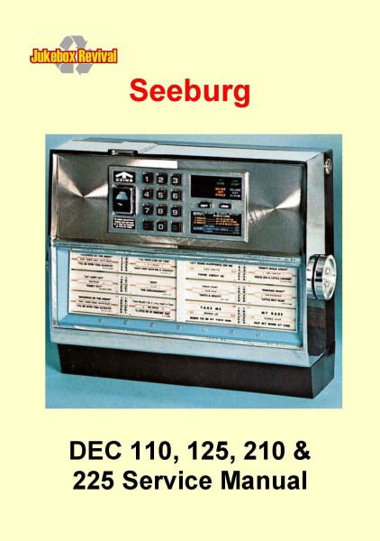 1969 > Service manual Wallbox DEC 110, 125, 210 & 225 - Jukebox Revival