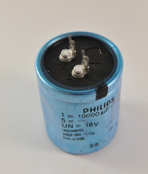 Canned capacitor 10000 uF 16 V Philips - Jukebox Revival