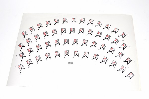 Wurlitzer 1800 Platenmagazijn Stickers - Jukebox Revival