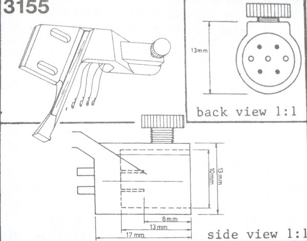 Universal Headshell Tonar 3155 - Jukebox Revival