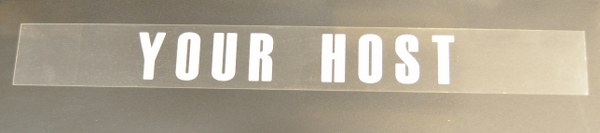 AMI Continental 2 Your Host insert - Jukebox Revival