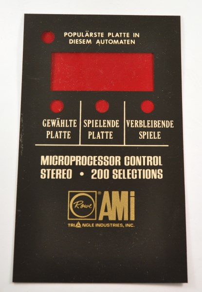 Rowe AMI Selectie display card - Duits - Jukebox Revival