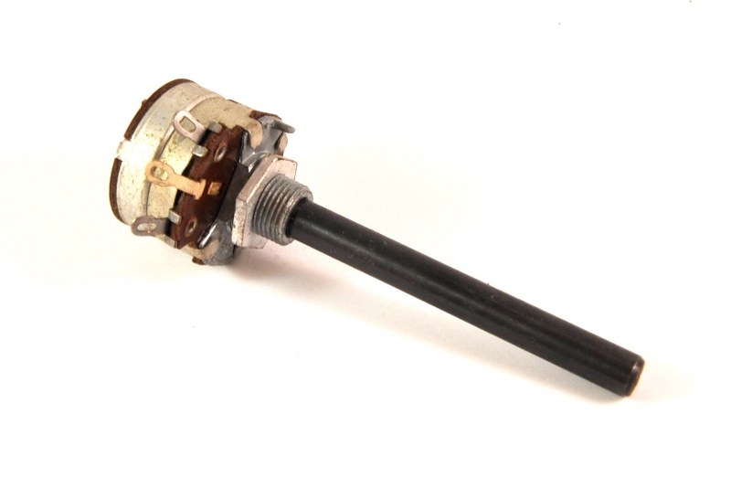 Potentiometer mono 100 kOhm lin. 24 mm SPST - Jukebox Revival