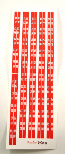 Wurlitzer 2500 decals for titlestrip holders - Jukebox Revival