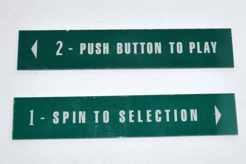 AMI I Manual Select instructions, glass - Jukebox Revival