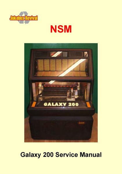 Service Manual NSM 1987 - 1989 Galaxy 200 - Jukebox Revival