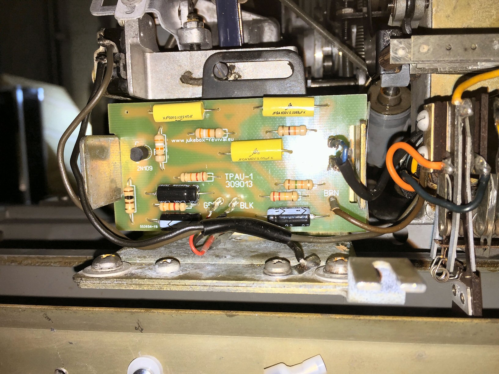 Seeburg pre-amp pcb K(D)200 assembled TPAU-1 - part# 309013 - Jukebox ...