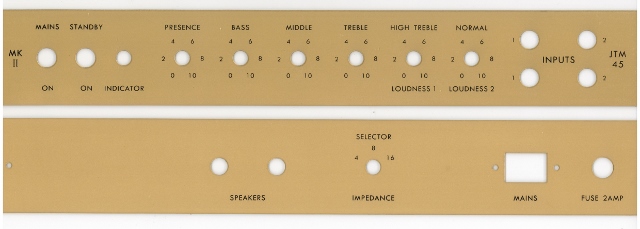 JTM45 front and back panel - Jukebox Revival