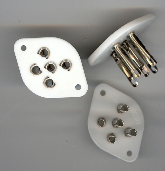5 pin socket ceramic - Jukebox Revival
