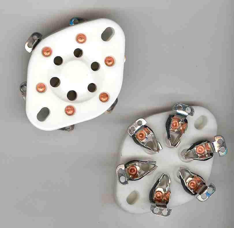 6 pins tube socket from ceramic material - Jukebox Revival