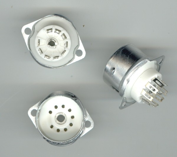 9 pins tube socket ceramic - Jukebox Revival