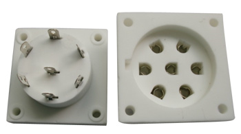 7 pins ceramic tube socket - Jukebox Revival