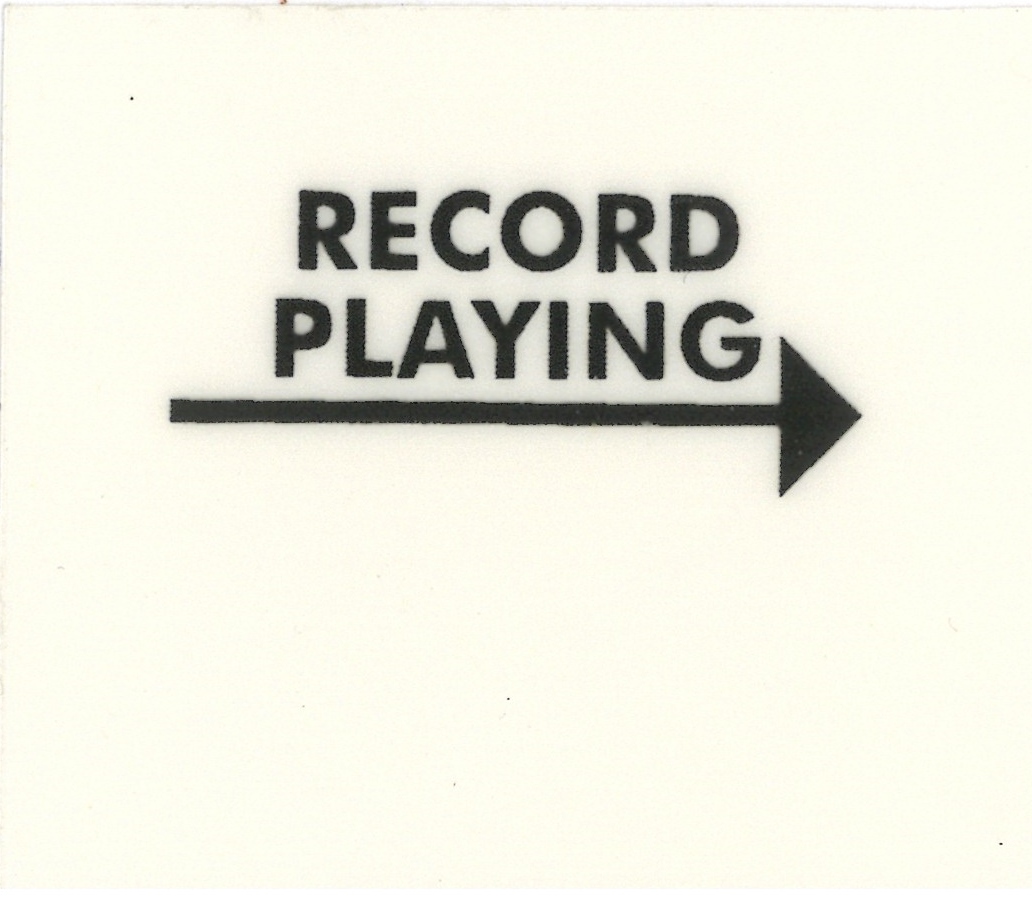 Recordplaying decal (zwart) - Jukebox Revival