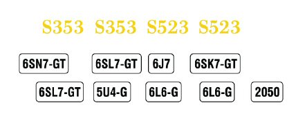 Seeburg C up to 100J amp & receiver decals - Jukebox Revival