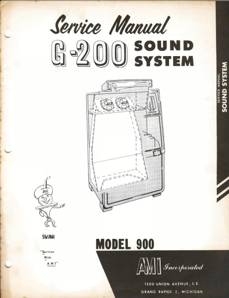 Ami G200 sound system service manual - Jukebox Revival