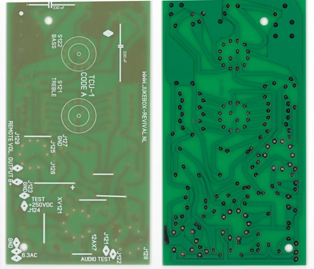 Printed Circuit Board TCU-1 improved design - Jukebox Revival